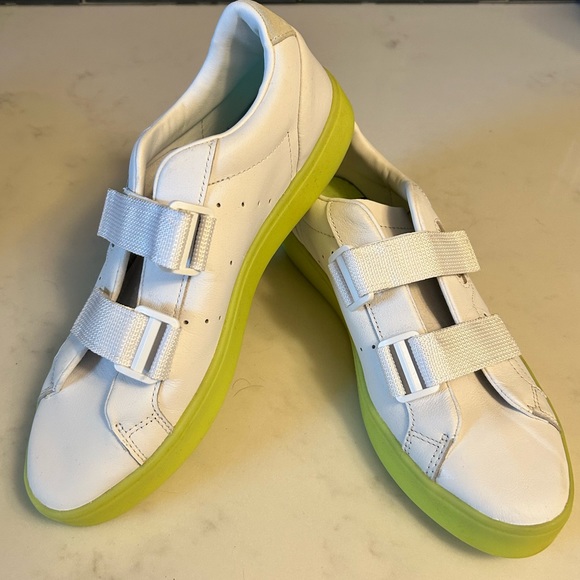 adidas | Shoes | Adidas Sleek Velcro Neon Green | Poshmark